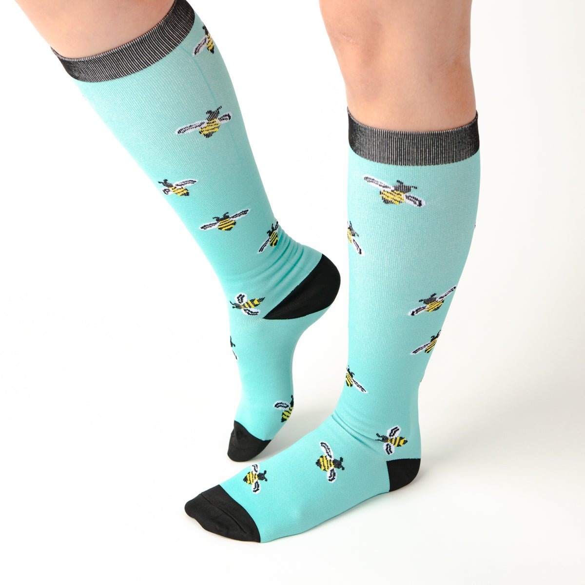 Compression Socks Australia | TheraSocks Knee High | Bee Party – TheraWear