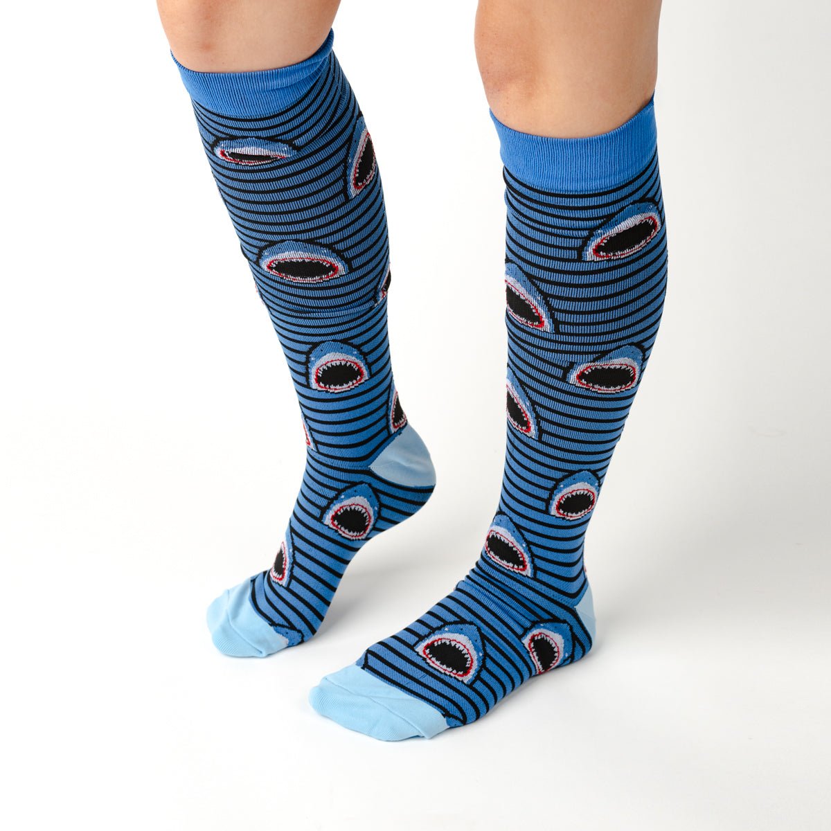Shark Bite Knee-High Compression Socks | TheraWear